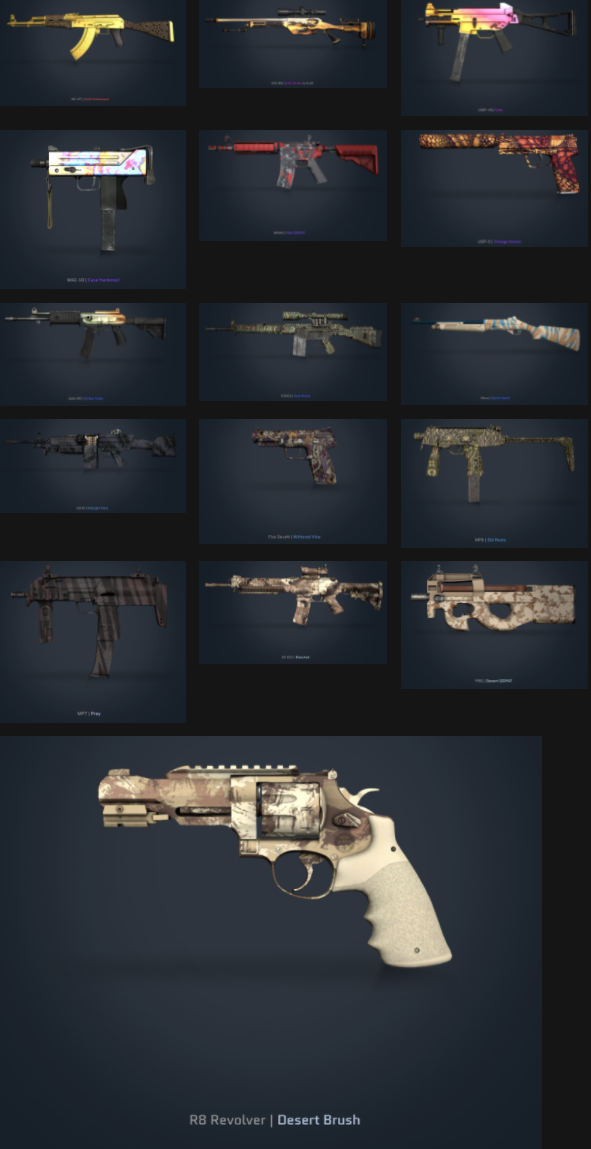 Todas las skins disponibles en la Operation Riptide de CS:GO