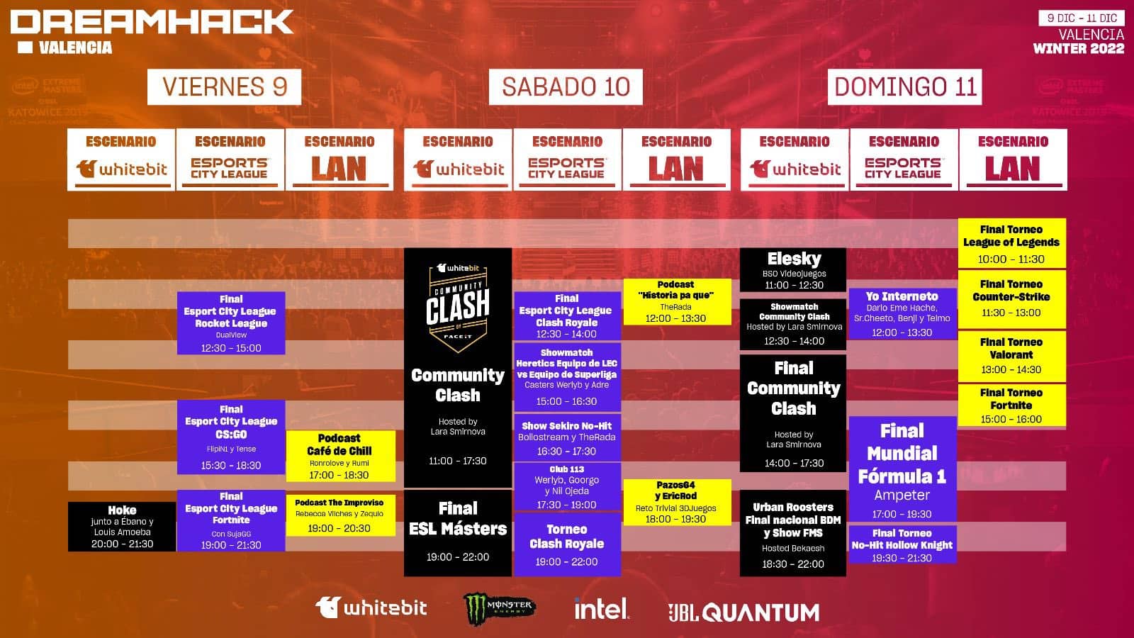 Todos los eventos de DreamHack Valencia 2022
